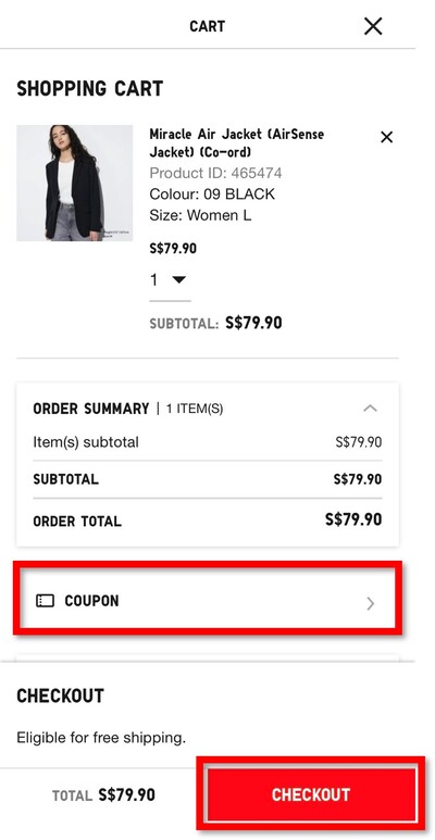 How to use coupon? | UQ SG | UQ SG Customer Service